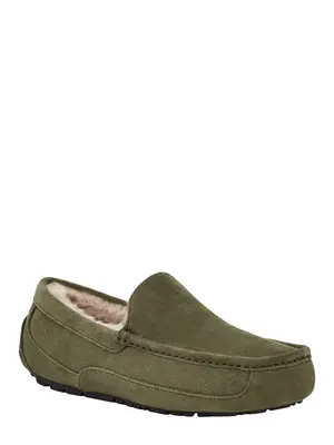 UGG Ascot Loafer Slipper Burnt Olive Suede