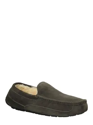 UGG Ascot Loafer Slipper Charcoal Suede