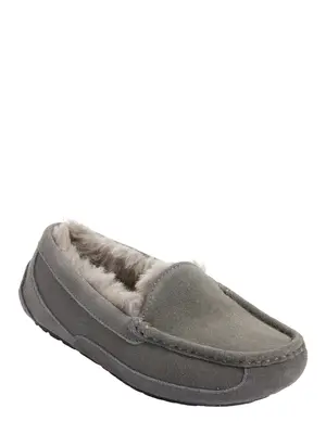 UGG Ascot Loafer Slipper Charcoal Tonal