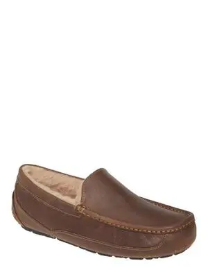 UGG Ascot Loafer Slipper Tan Leather