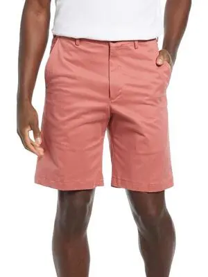 VINTAGE 1946 Classic Flat Front Chino Shorts - Charleston Brick