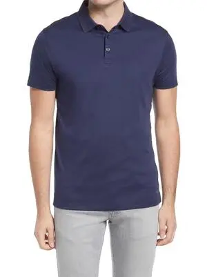 Robert Barakett Georgia Pima Cotton Polo - Blue Night