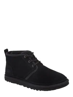 UGG Neumel Lace Up Boot - Black Suede