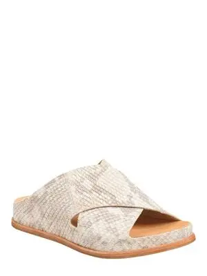 KORK-EASE® Tutsi Slide Sandal - Taupe Snake