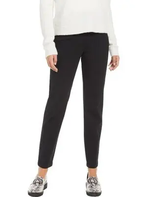 Spanx Perfect Fit Ponte Straight Leg Pants - Classic Black