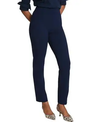 Spanx Perfect Fit Ponte Straight Leg Pants - Timeless Navy