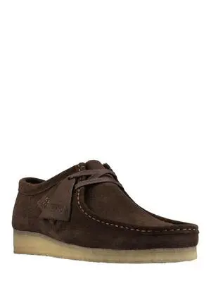Clarks Wallabee Water Resistant Chukka Boot - Dark Brown
