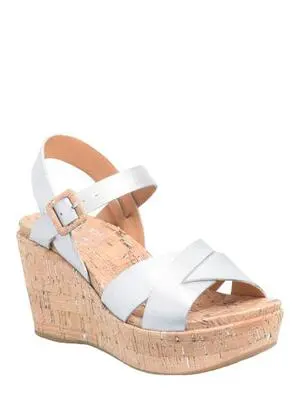 Kork-Ease® Kork-Ease® Ava 2.0 Platform Wedge Sandal Silver Metallic