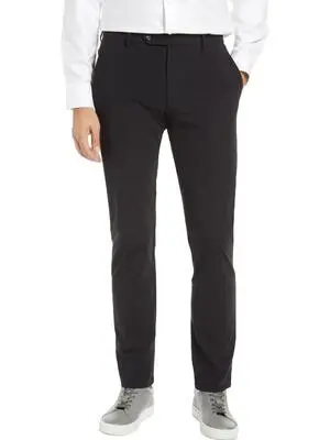 Zanella Active Stretch Flat Front Trousers - Black