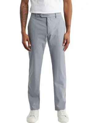 Zanella Active Stretch Flat Front Trousers - Light Grey 2