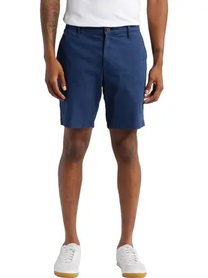 Ag AG Wanderer 8.5-Inch Stretch Cotton Chino Shorts After Midnight
