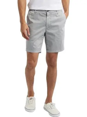 Ag Wanderer 8.5-inch Stretch Cotton Chino Shorts - Sulfur Silver Phantom