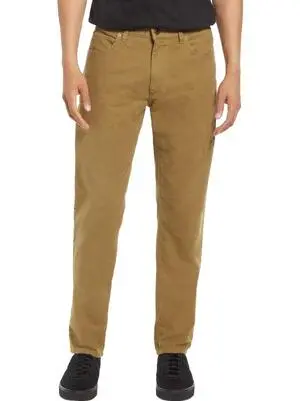 Billy Reid Moleskin Slim Fit Five Pocket Pants - Olive