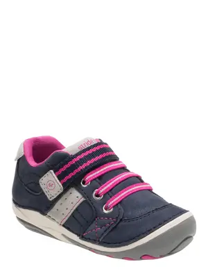 STRIDE RITE Stride Rite Artie Sneaker Navy/ Pink