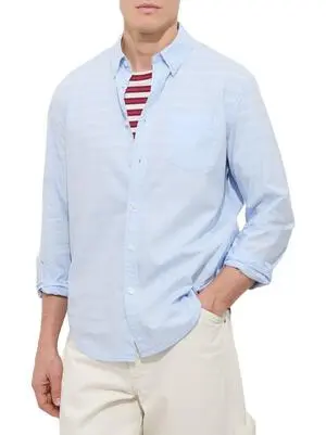 ALEX MILL Standard Button-down Shirt Calm Blue