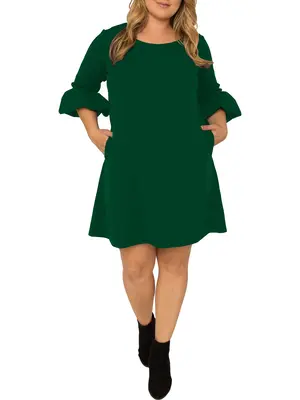 STANDARDS & PRACTICES Standards & Practices Stella Crepe Knit Dress Green