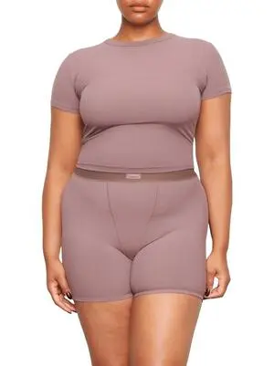 SKIMS Soft Lounge Baby Tee - Plum