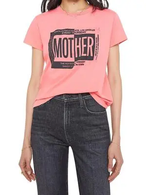 MOTHER The Boxy Goodie Goodie Supima® Cotton Tee - Mother Ticket