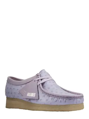 Clarks Clarks® Wallabee Moc Toe Derby Lilac Ostrich