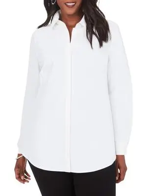 Foxcroft Foxcroft Cici Stretch Tunic Shirt White