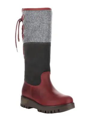 BOS. & CO. Bos. & Co. Goose Primaloft® Mid Calf Boot Red/ Grey Saddle