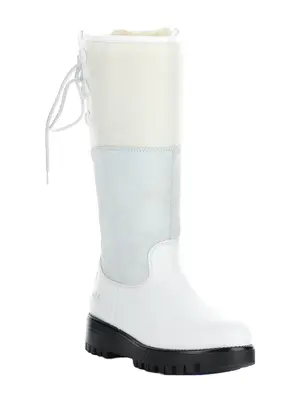BOS. & CO. Bos. & Co. Goose Primaloft® Mid Calf Boot White/ Ice/ Marble Rio/ Suede