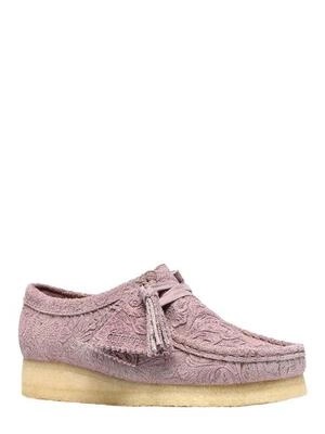 Clarks Wallabee Chukka Suede Lace-up Shoes - Dusty Pink
