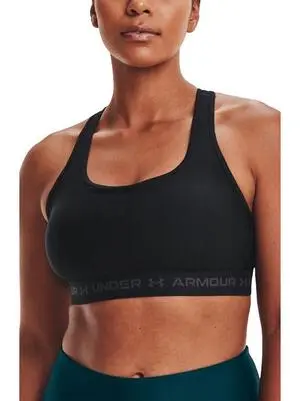 Under Armour Heatgear® Mid Cross Back Sports Bra - 001 Black