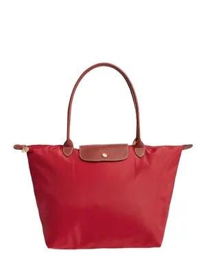 Longchamp Longchamp Large Le Pliage Tote Deep Red