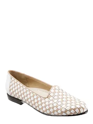 Trotters Trotters Liz Slip-On Loafer White/nude Leather