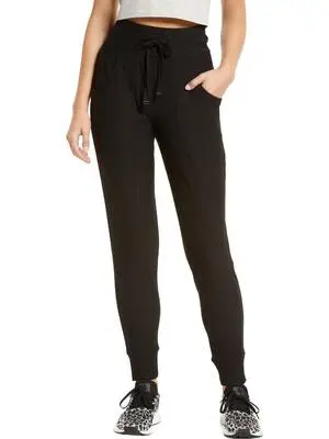 Hue Cozy Curves High-waist Pocket Joggers - Black