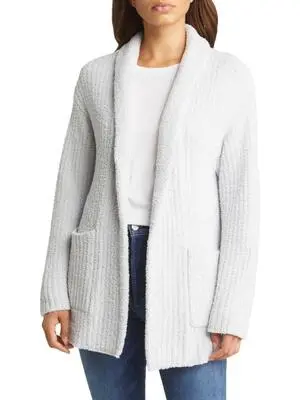 Tommy Bahama Sea Swell Rib Cardigan - Pearl Grey Hthr