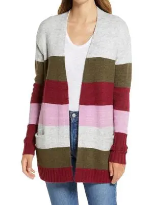 CASLON Open Front Cardigan