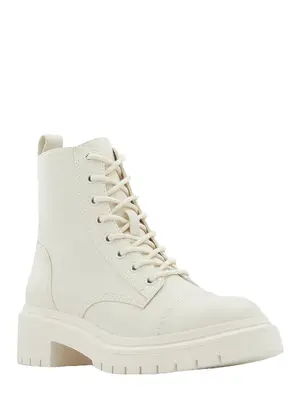 Aldo Cap-Toe Combat Boots Other White
