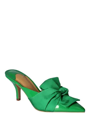 J. Reneé J. Reneé Mianna Kitten Heel Mules Green Patent