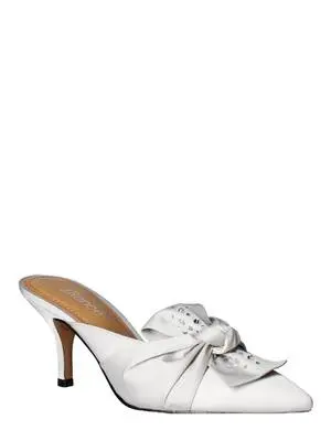 J. Reneé Mianna Kitten Heel Mules - Steel Gray