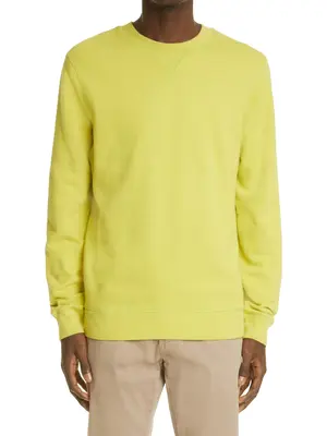 Sunspel Sunspel French Terry Crewneck Sweatshirt Zest