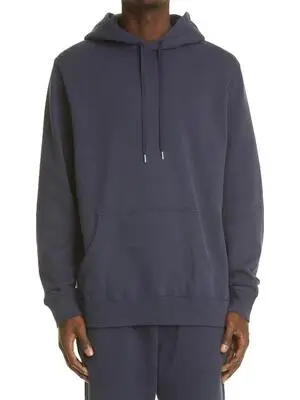Sunspel French Terry Pullover Hoodie - Navy