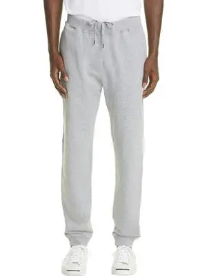 Sunspel French Terry Jogger Sweatpants - Grey Melange