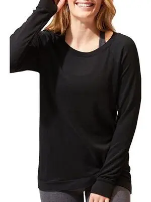 THREADS 4 THOUGHT Threads 4 Thought Leanna Feather Fleece Tunic Black