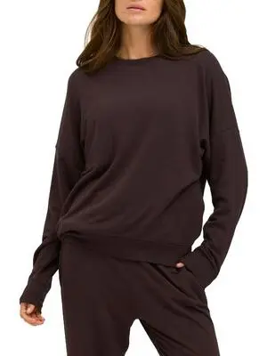 THREADS 4 THOUGHT Cathy Boyfriend Fleece Sweatshirt - Cocoa