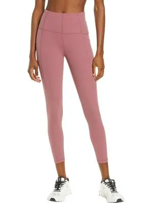 Sweaty Betty Supersoft Pocket 7/8 Leggings - Plum Pink