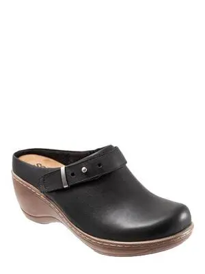 Softwalk SoftWalk® Marquette Clog Black Leather