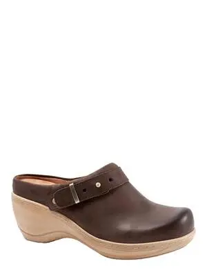 Softwalk SoftWalk® Marquette Clog Dark Brown Nu