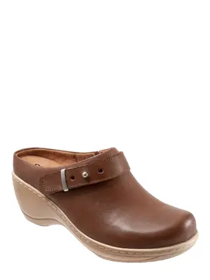 Softwalk Marquette Clog - Saddle Leather