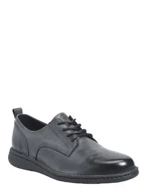BØRN Todd Plain Toe Derby - Black/ Black Leather