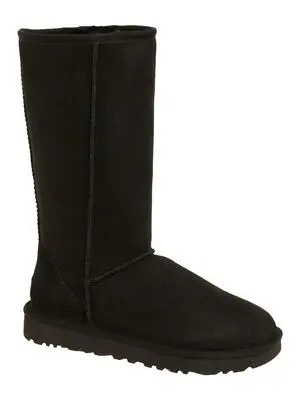 UGG UGG(r) Classic II Shearling Lined Boots Black Suede