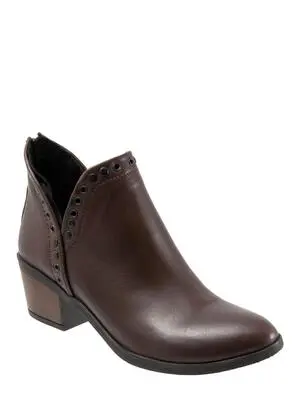 BUENO Cora Block Heel Bootie - Teak
