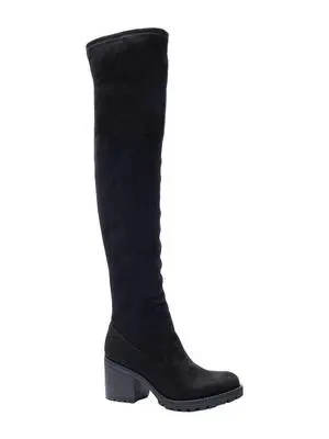 Chinese Laundry Linzy Over-the-knee Boot - Black Suedette