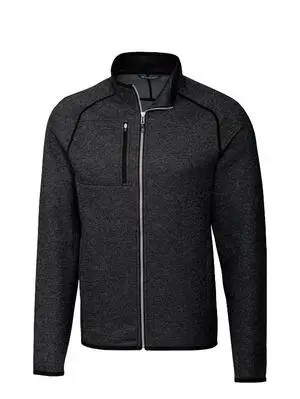 Cutter & Buck Cutter & Buck Mainsail Sweater Knit Full Zip Jacket Charcoal Heather